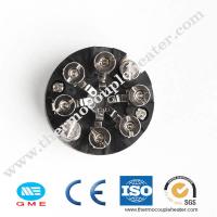 China Nickel Plated Brass Thermocouple Ceramic Terminal Block White Color for sale
