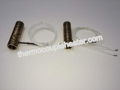China Durable Brass Electric Tube Heaters For Hot Runner Nozzle , Tangential / Axial Type for sale