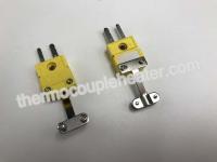 China Industria Thermocouple Components / Type K Miniature Male Connector With Metal Wire Holder for sale