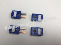 China Type T Miniature Male And Female Connectors With Nickel - Plated Iron Materials , Blue Color for sale