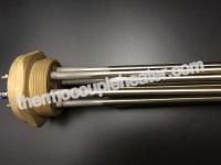China 3 Element Industrial Tubular Heaters / Flange Immersion Heater  For Rinse Tank Heating for sale