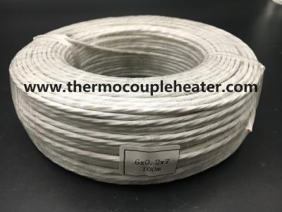 China PT100 RTD Cable 6-Wire With PTFE Insulation for sale
