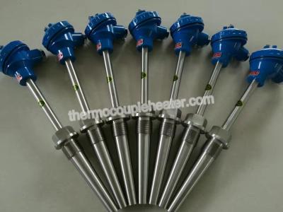 China Type K / J / N Threaded Fitting Thermocouple Thermowell Assembly For Industry for sale