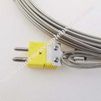 China temperature instruments sensors food probe 1300c 1200c k type thermocouple with connector for sale