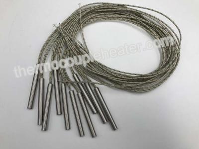China Diameter 6.5mm Electric Cartridge Heaters With Internally Connected Fiberglass Leads for sale