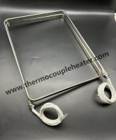 China Flat Tubular Heating Element For Oil Heating Side Mounted for sale