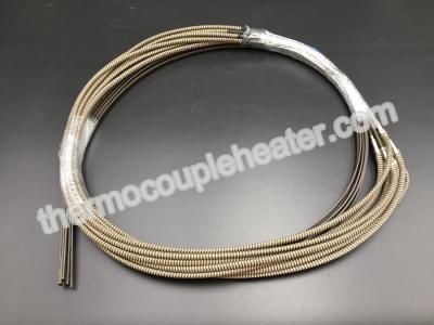 China 230V 1200W 2 X 4mm Electric Resistance Heater In Straight With J Type Thermocouple for sale