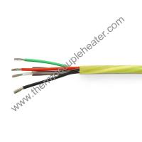 China PFA Insulated RTD Cable Fiberglass Braided Shielding PT100 Wire FEP Jacket RTD Cable for sale