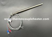 China Thermocouple Type J Diamater 10mm, Leads With Spring Protection for sale