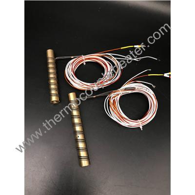 China Brass Electric Hot Runner Coil Heater With J Type Thermocouple for sale