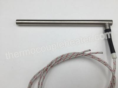 China 200V 300W Electric Cartridge Heaters With 90 degree Elbow Fiberglass Leads for sale