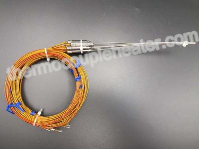 China Type J Thermocouple RTD With 24GA Kapton Leads And Metal Transition for sale