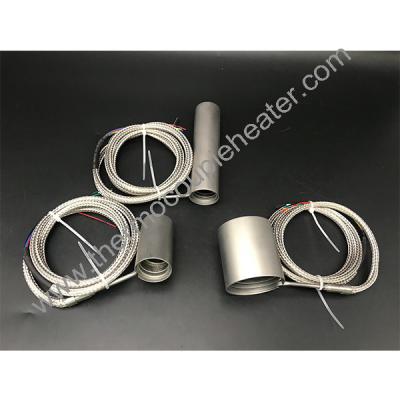 China Hot Runner Enclosed hot runner coil electric heater with stainless steel cover With J/K Type Thermocouple for sale