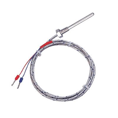 China RTD Pt100 Thermocouple Temperature Sensor 2M Cable 10CM Probe 3 Wires for sale