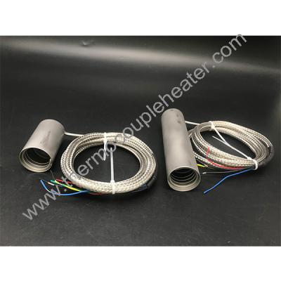 China Hot Runner Enclosed Hot Runner Coil Electric Heater With Stainless Steel Cover With J/K Type Thermocouple for sale