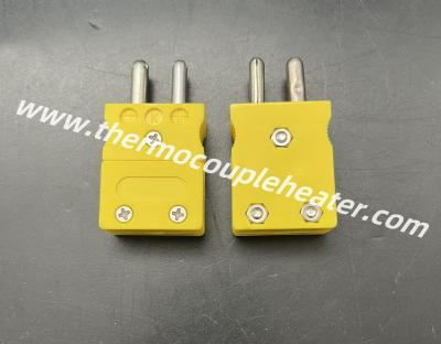 China Thermocouple Connector Standard Size Type K / J Plug And Jack for sale