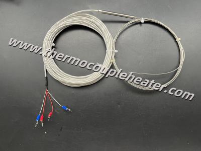 China RTD Temperature Sensor PT100 Probe 2.0mm Diameter X 3 Meters Length for sale