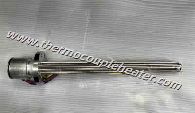 China Flange Tubular Immerstion Heaters Ideal For Heating Liquids Gases Tanks And Pressure Vessels for sale