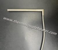 China Industrial Cartridge Heaters L-shape Cable With Steel Hose Protection for sale