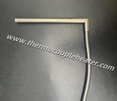 China Industrial Cartridge Heaters L-shape Cable With Steel Hose Protection for sale
