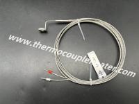 China Custom Right-Angle Armored Thermocouple With Ring Terminal Type J for sale
