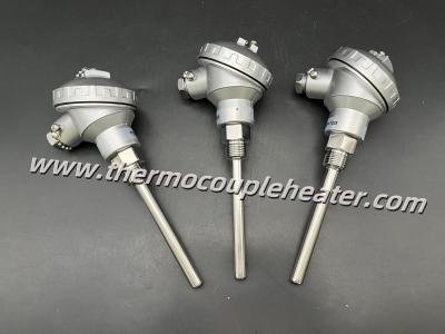 China Accurate Stable Assembled PT100 RTD / Thermocouple Temp Sensor with Transmitter  4~20mA for sale