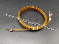 China Custom Thermocouple Type J With Ring Terminal Kapton Extension Cable for sale
