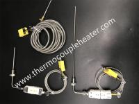 China K Type Flexible Thermocouple with Adjustable Compression Fitting and connector for sale