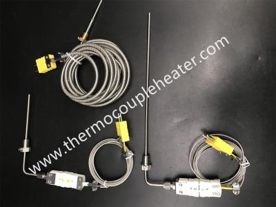 China K Type Flexible Thermocouple with Adjustable Compression Fitting and connector for sale