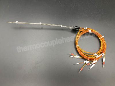 China Hot Runner System Type J Thermocouple Probe With Plastic Molded Transition for sale