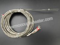 China K Type Dual Thermocouple RTD With Metal Transition And Fiberglass Leads for sale