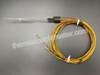 China Hot Runner Mold Type J Type Thermocouple Probe With Plastic Molded Transition for sale