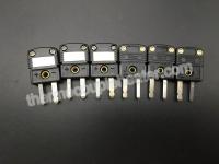 China Black Thermoplastic Mini Thermocouple Connector Female Parts Thermocouple Wire Connectors for sale