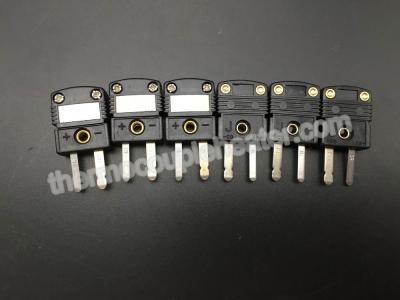 China Black Thermoplastic Mini Thermocouple Connector Female Parts Thermocouple Wire Connectors for sale
