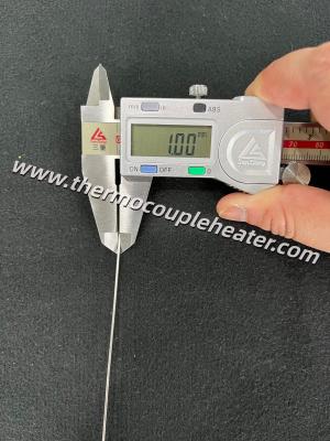 China Ultra-Thin 1.0x100mm PT100 RTD Sensor – High-Precision Miniature Temperature Probe for sale