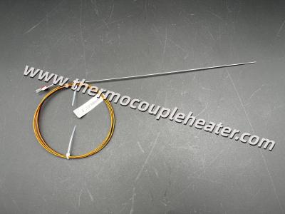 China Fast-Response Type J Thermocouple: Φ1.5mm Probe with High-Temp Kapton Lead Cable for sale