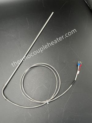 China Stainless Steel Sheathed Dia 1.0mm 1.5mm 3.0mm 6.0mm Type K/j/PT100 Probe Type Thermocouple for sale