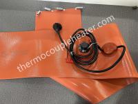 China 220v 200l 55 Gallon Electric Silicone Rubber Oil Drum Flexible Industrial Band Heater for sale