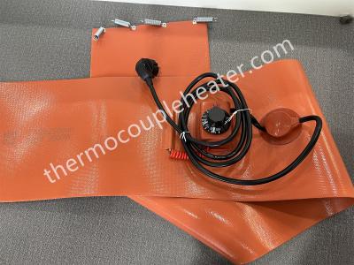 China 220v 200l 55 Gallon Electric Silicone Rubber Oil Drum Flexible Industrial Band Heater for sale
