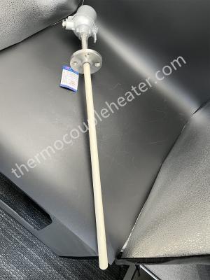 China High Temp Thermocouples with Ceramic Tubes and Heads in dual protective ceramic tube for sale