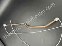 China Quartz Heating Lamp IR Halogen Heater Lamp Customized Quartz Glass with half gold plating for sale