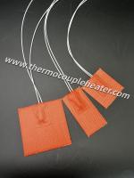 China Custom Size Premium Material Silicone Rubber Heater Pad with Built-in 105°C Thermostat for sale