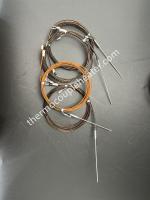 China Thermocouple probe type J with Kapton leading cable for sale