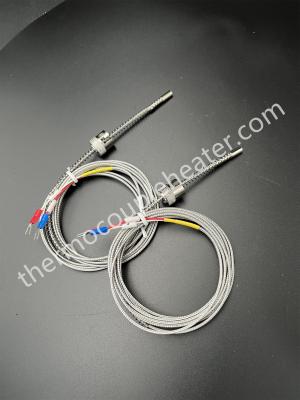 China K Type Thermocouple with Adjustable Compression Fitting and connector for sale
