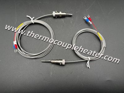 China Type J/K Thermocouple With Quick-Lock Bayonet Fitting, 1/4 & 1/8 NPT Thread Adapter for sale