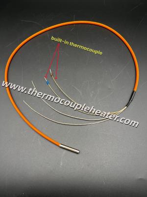 China Smooth Insertion Cartridge Heater With Crimped Cable And Built-in Thermocouple for sale