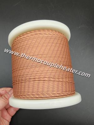 China 30AWG Type K Thermocouple Cable Special Limits ±1.1°C Double Fiberglass Insulated Cable for sale