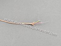 China 30AWG Type K Thermocouple Cable Special Limits ±1.1°C Double Fiberglass Insulated Cable for sale
