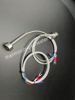 China PT100 Magnetic Surface Temperature Sensor with metal mesh Lead [-50...450°C] for sale