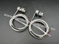 China Silver Sandblasted Coil Heating Element 4.2 X 2.2 Mm Cross-Section With J-Type Thermocouple for sale